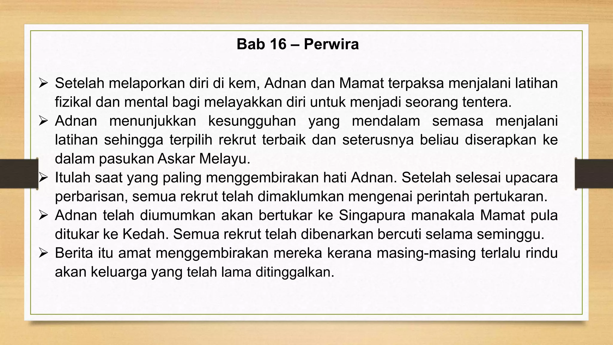 Pengajaran Novel Leftenan Adnan Wira Bangsa | PPTX