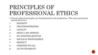 professional practice and ethics notes and in breif | PPTX | Civil ...