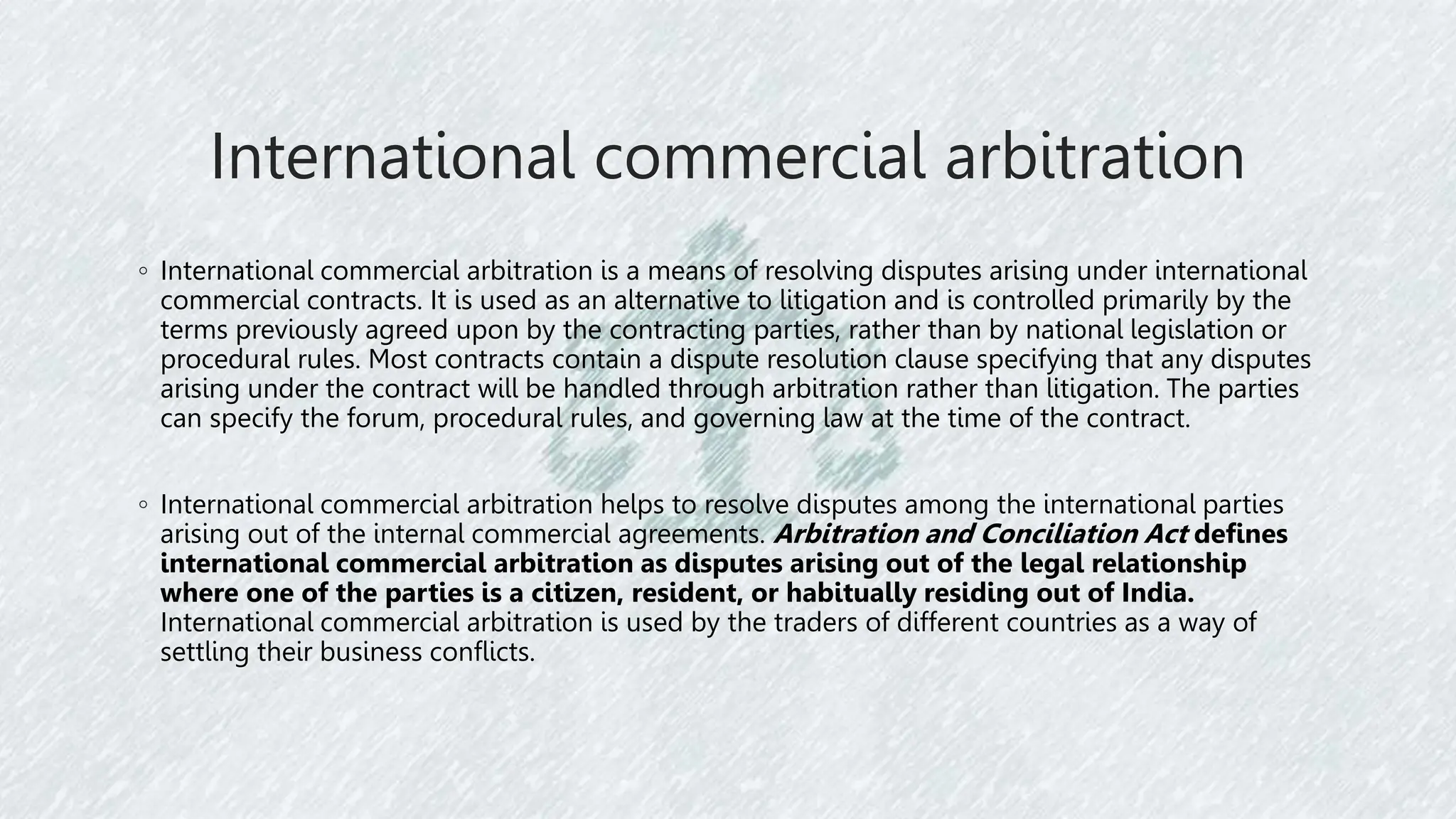 arbitration, conciliation and alternate dispute resolution methods | PPTX