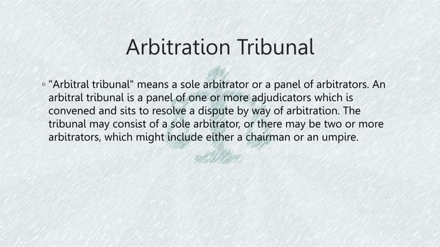 arbitration, conciliation and alternate dispute resolution methods | PPTX