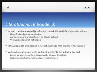 Literatuurmethode (definitief) | PPT