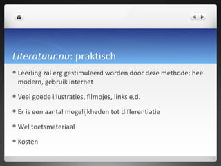 Literatuurmethode (definitief) | PPT