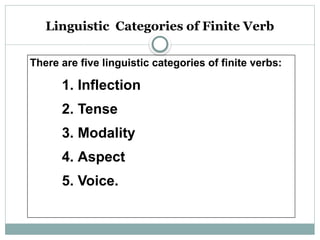 Lecture Note: Verb and Verb Phrase...... | PPT