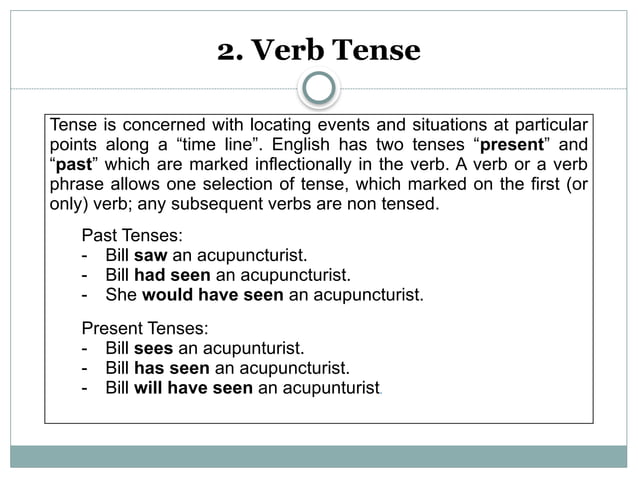 Lecture Note: Verb and Verb Phrase...... | PPT | Free Download