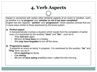 Lecture Note: Verb and Verb Phrase...... | PPT