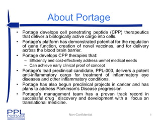 Portage Biotech Power Point Presentation | PDF