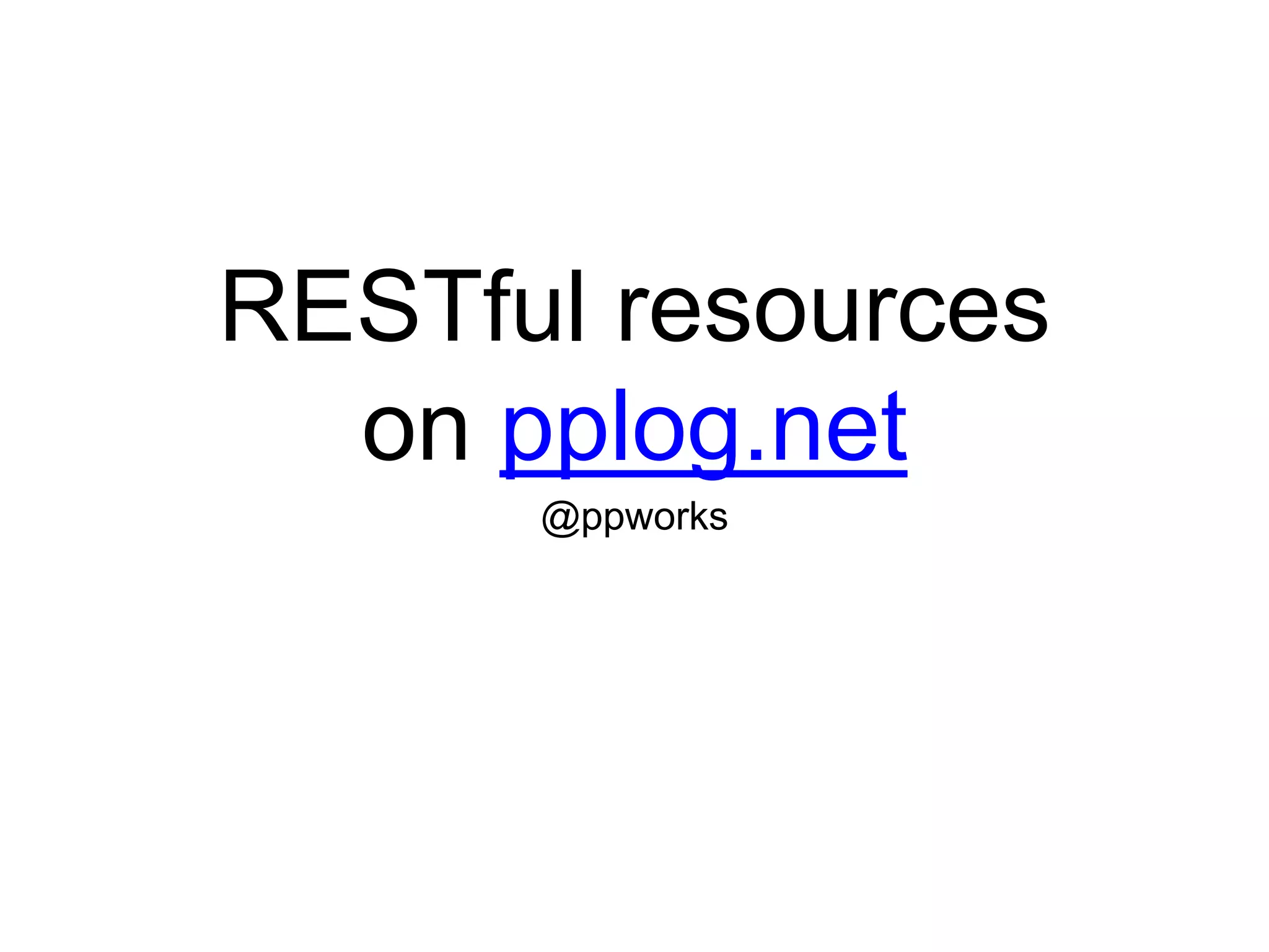 Pplog rest | PPT