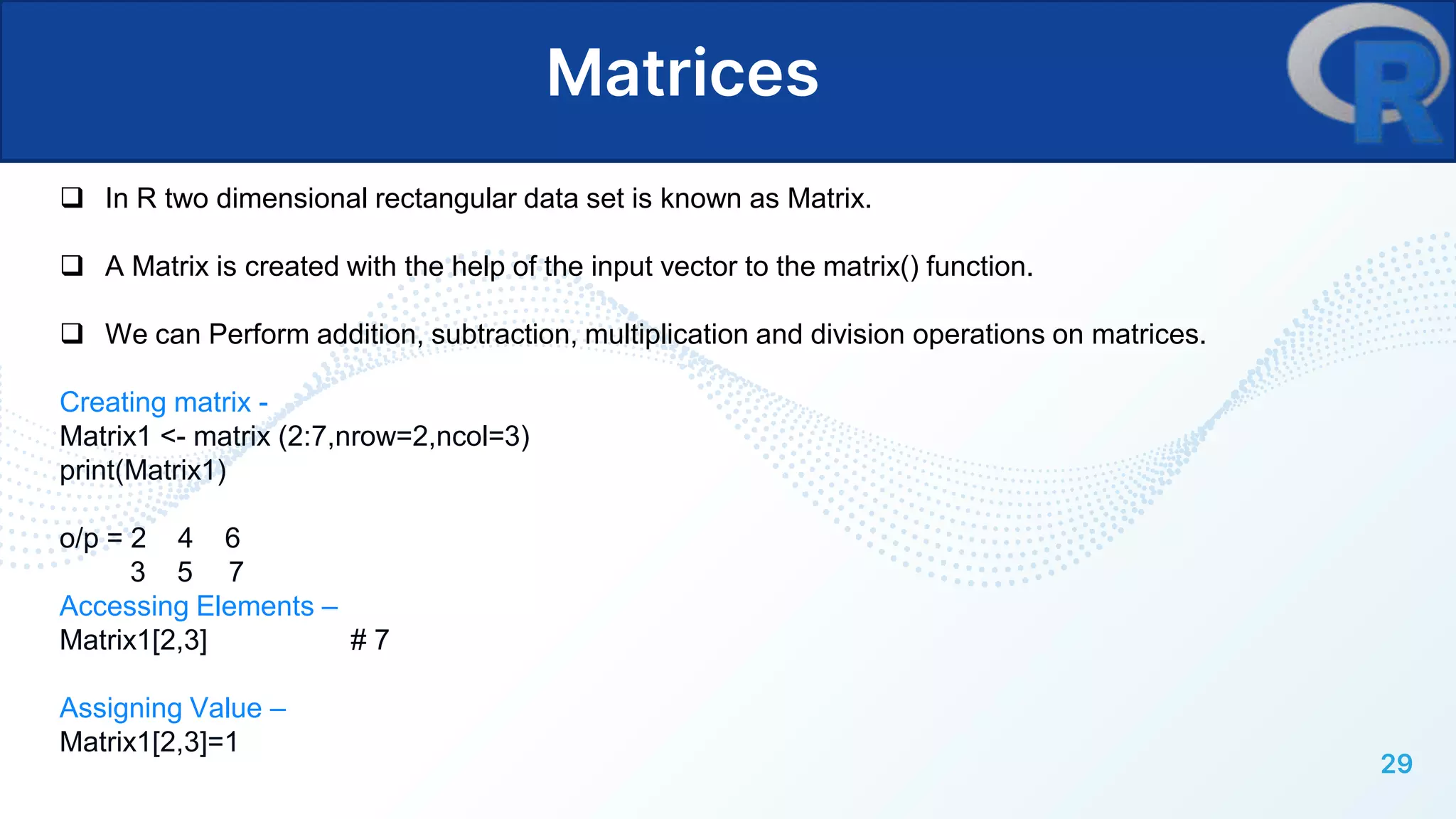 R Programming Language Pptx Programming Languages Computing
