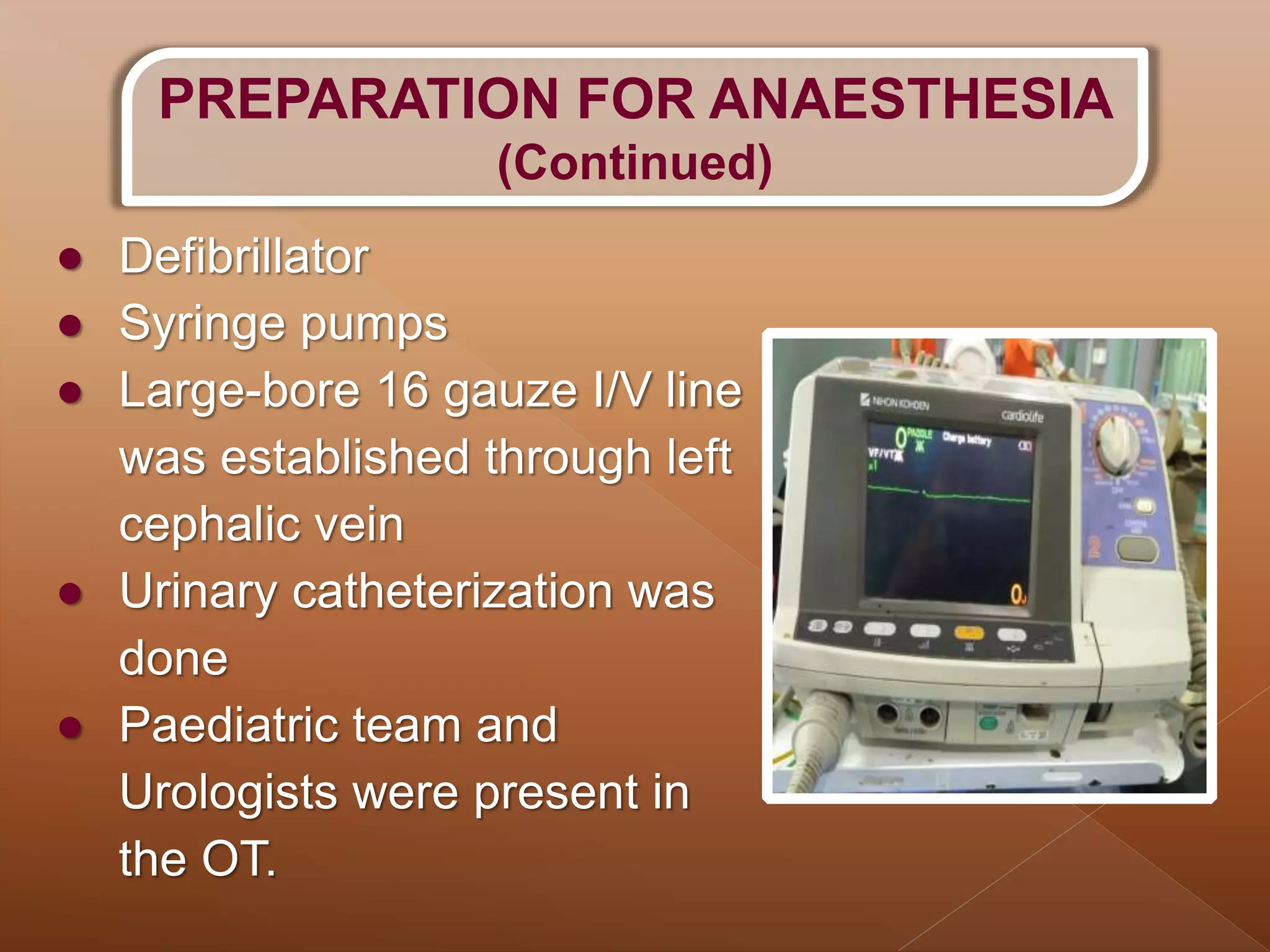 Anaestehsia for Cesarean section in a patient with Central Placenta ...