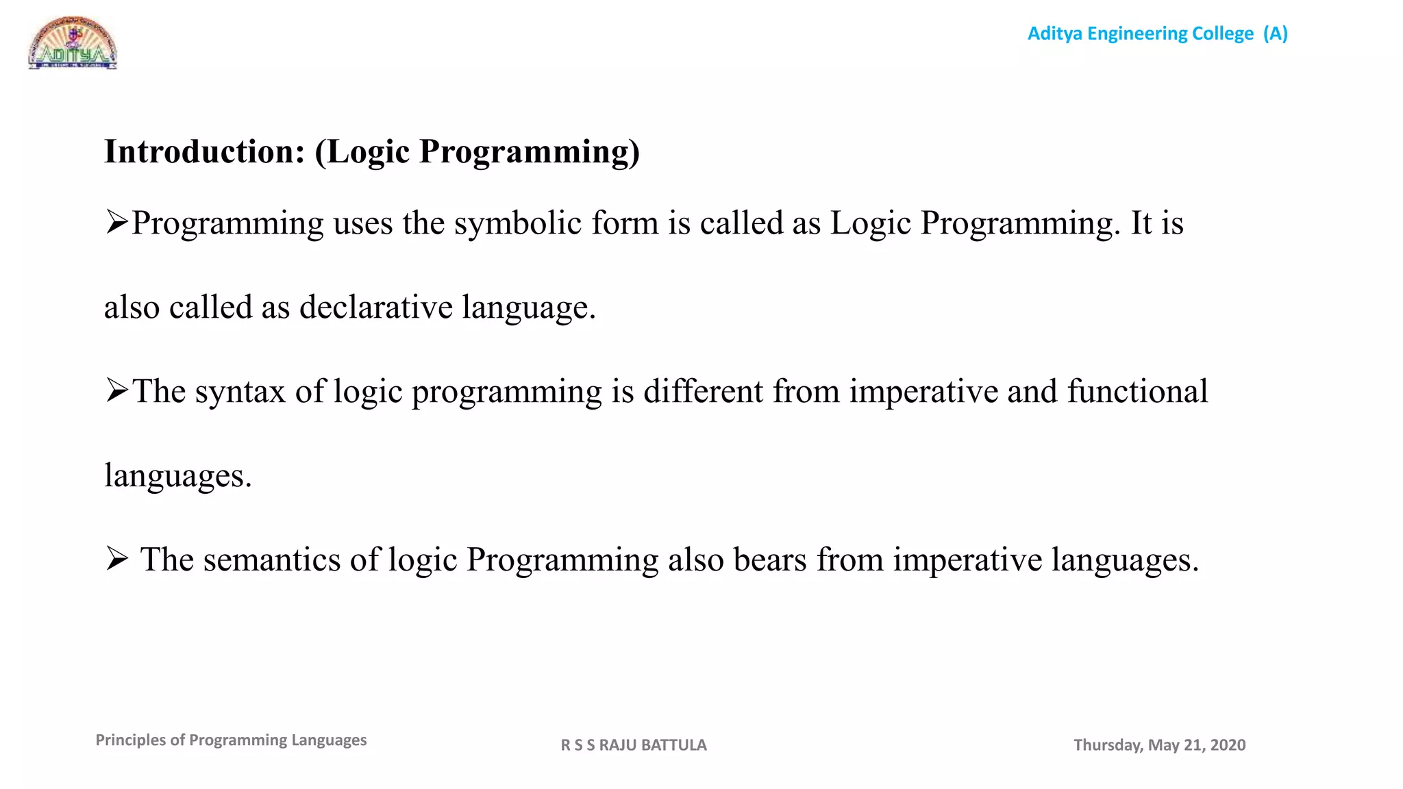 Prolog ppt | PPT Prolog ppt | PPT