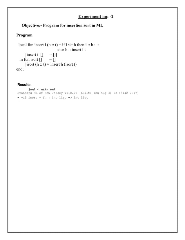 Principal Of Programming Language Lab Files Pdf