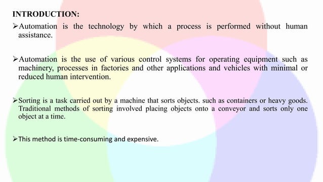colour sorting machine | PPTX