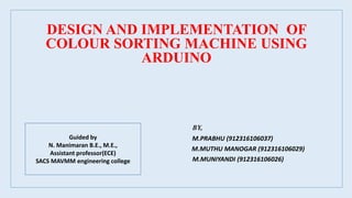machine (colour sorting in food) | PPTX