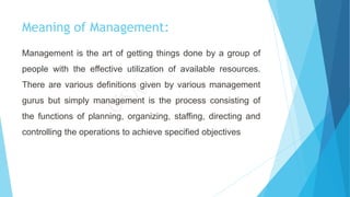 Principles & Practice of Management | PPT