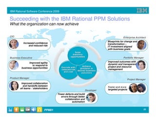 IBM Rational Software Conference 2009: Process, Project and Portfolio ...