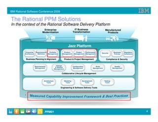 IBM Rational Software Conference 2009: Process, Project and Portfolio ...