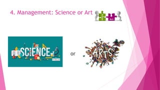 Principles & Practice of Management - Nature - Arts, Science | PPT