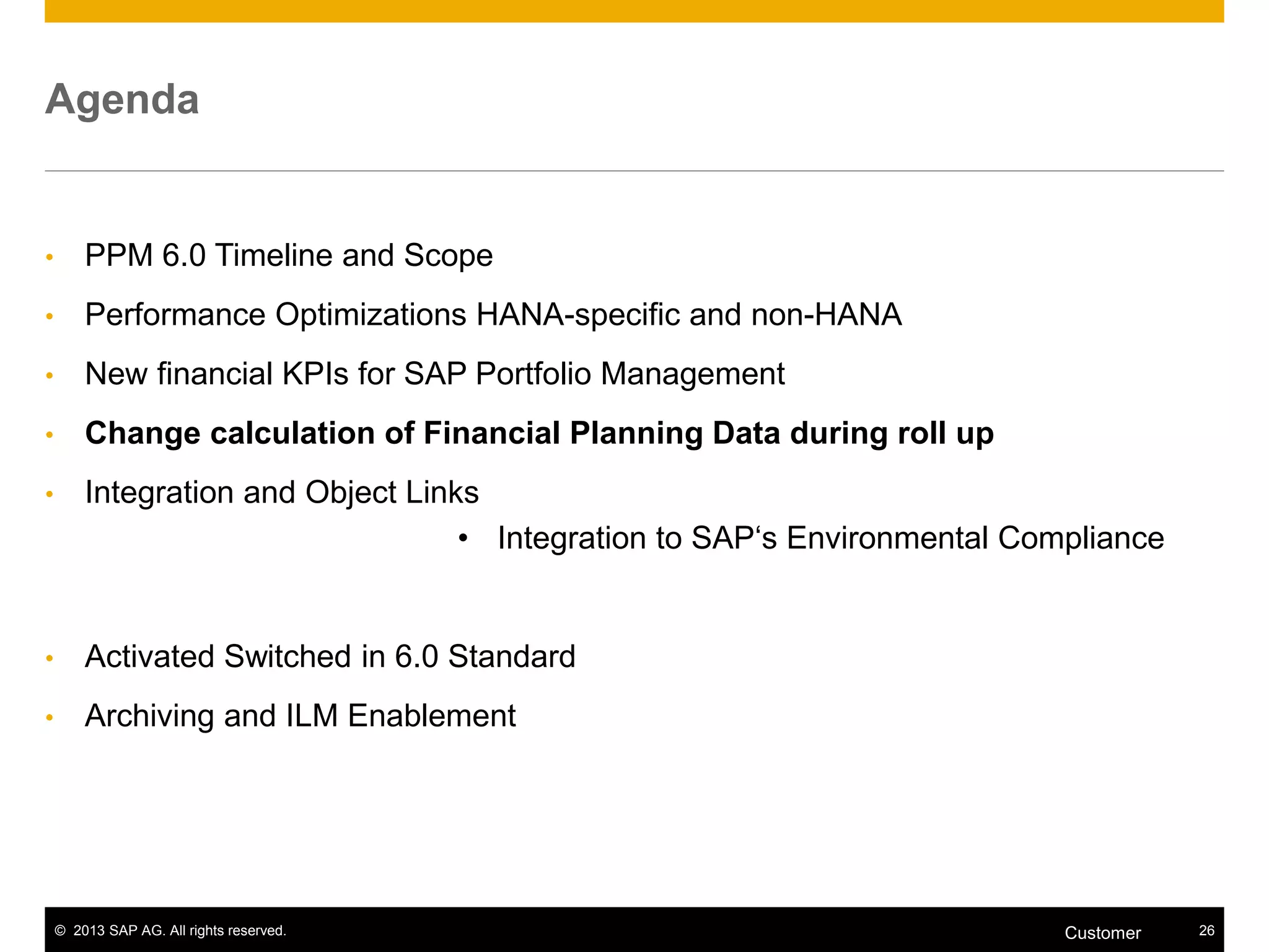 SAP PPM 6.0 powered by HANA | PDF