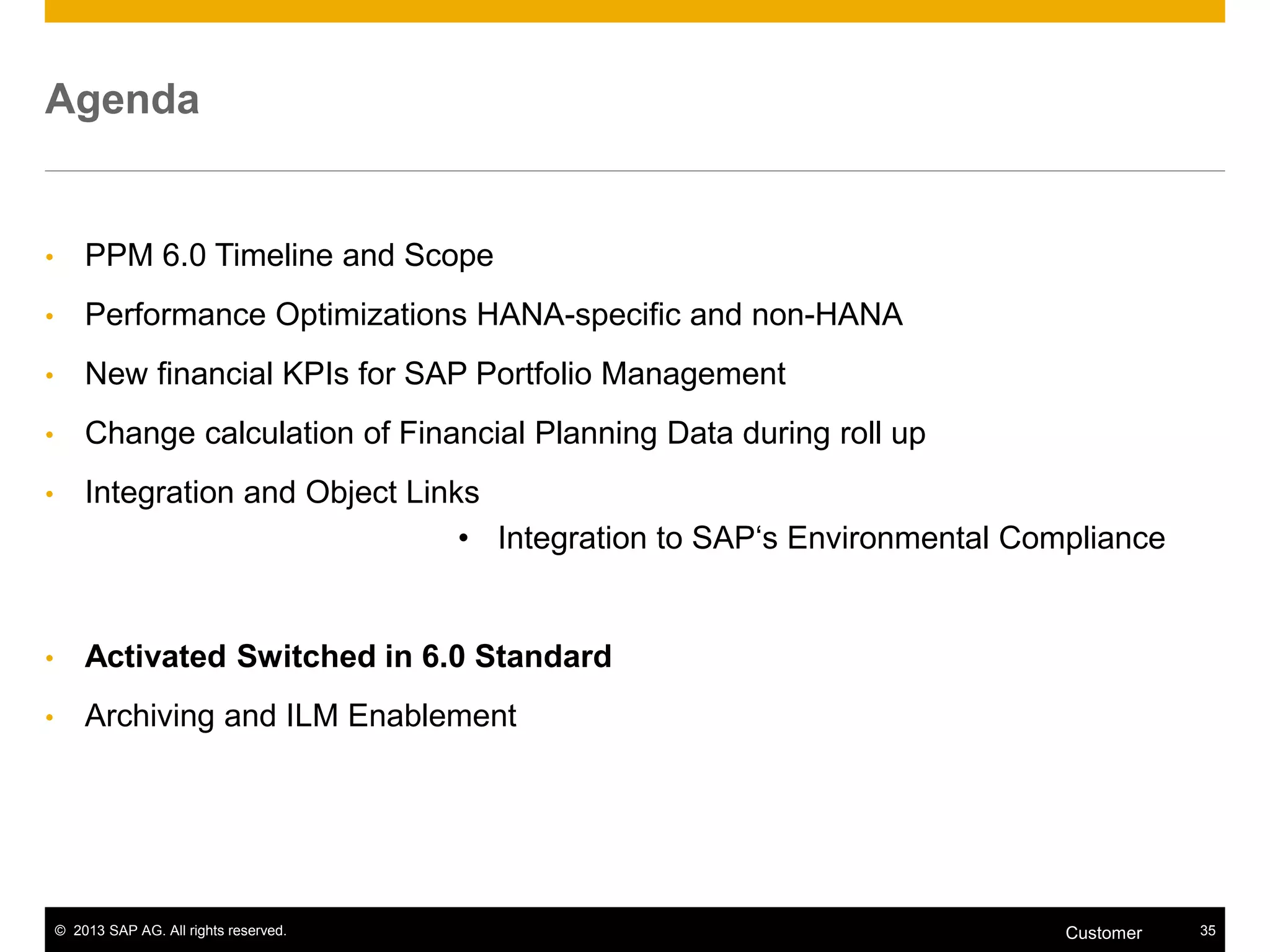 SAP PPM 6.0 powered by HANA | PDF