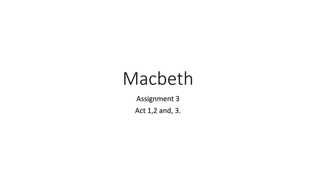 Pp macbeth | PPT