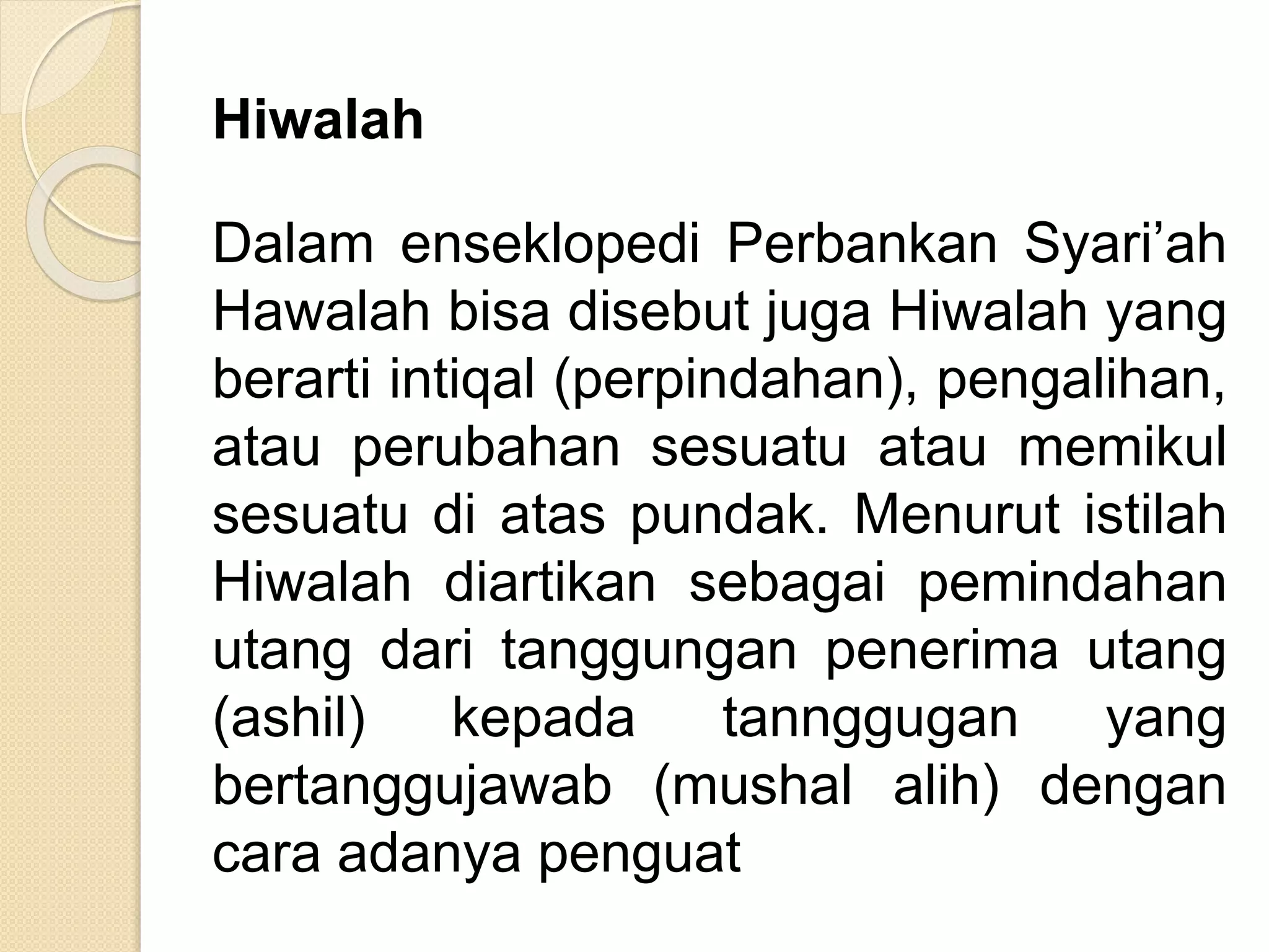 transaksi dan akad dalam bank syariah | PPTX