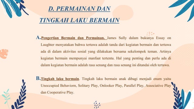 Tugas Presentasi PPT Perkembangan Masa Anak | PPT