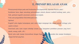 Tugas Presentasi PPT Perkembangan Masa Anak | PPTX