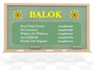 PPT MTK Balok | PPTX