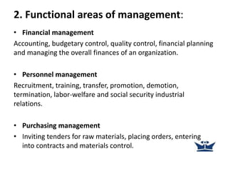 Introduction to Management (BBA I) | PPTX