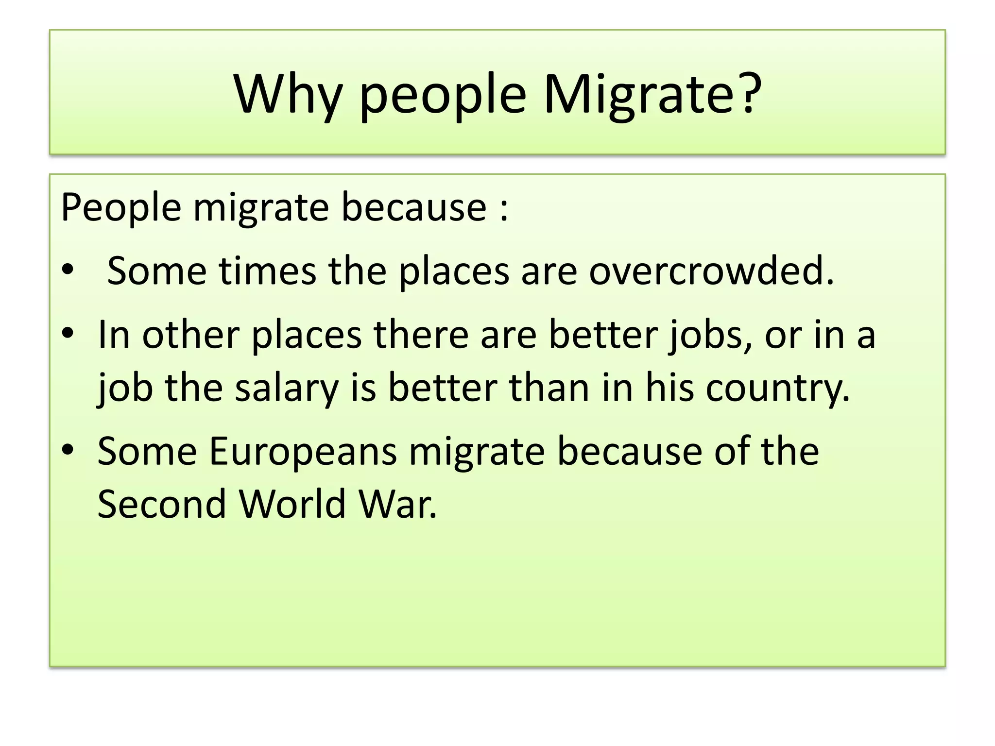 Migration | PPT
