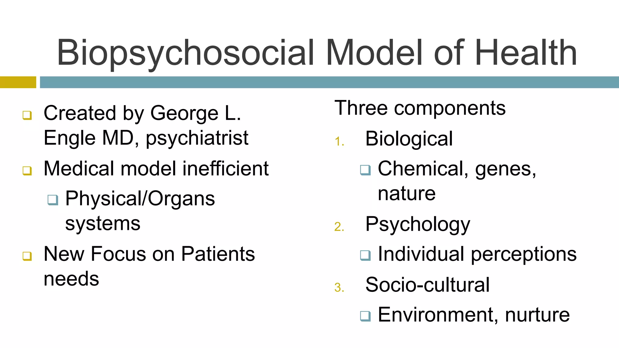 Biopsycosocial Model | PPTX