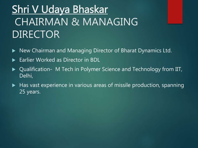 PPM IT Assignment on Bharat Dynamics | PPTX