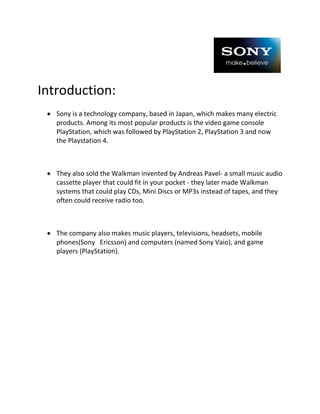 SONY | PDF