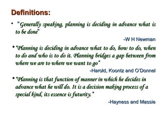 Ppm lecture 10 11 planning, process, types | PPT