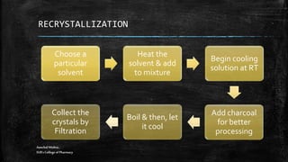 Organic Chemistry - Binary mixture separation | PPTX