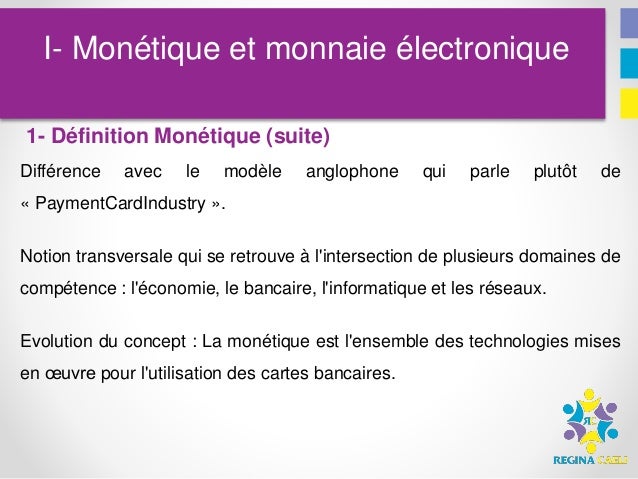 Formation sur la monétique