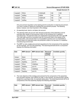 SAP ECC Demand planning strategies | PDF