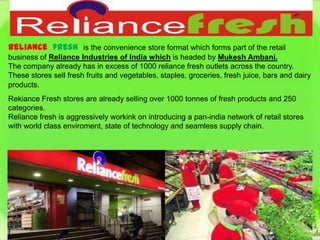 fayol principles of management in reliance fresh | PPTX