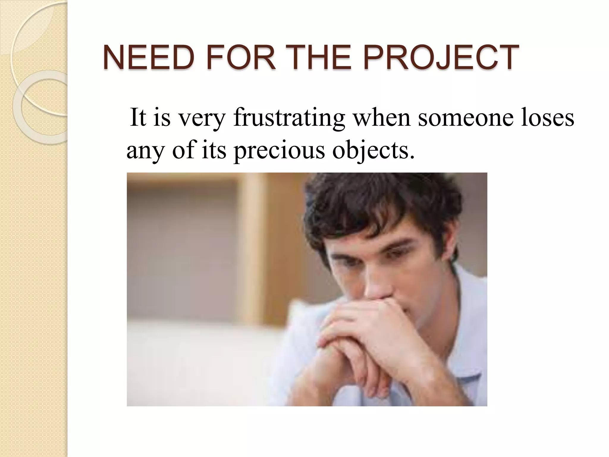 an innovative idea to find lost things | PPT