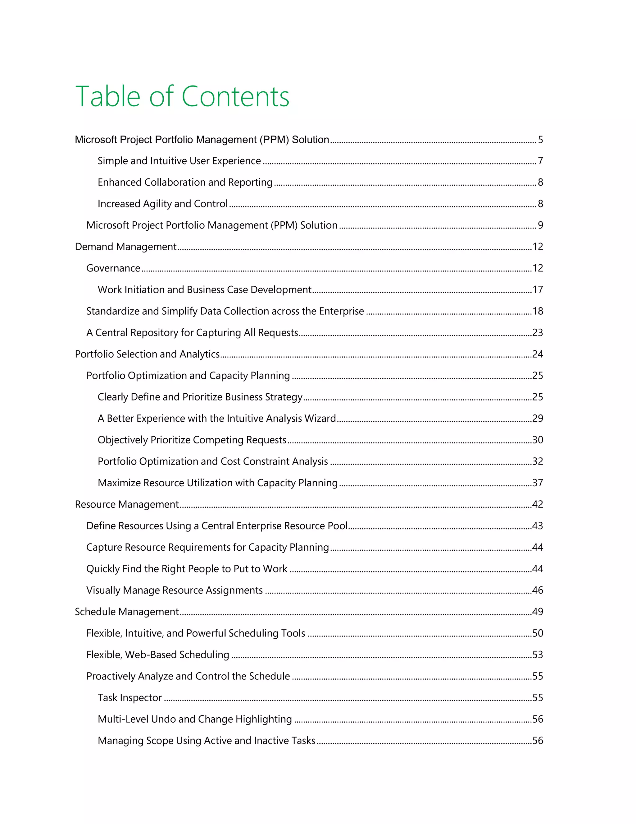 Microsoft Project Portfolio Management Solution Guide - From atidan | PDF