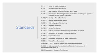 Planning and Procurement in Transformers | PPTX