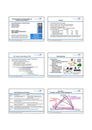 Prepared Projects Method | PDF