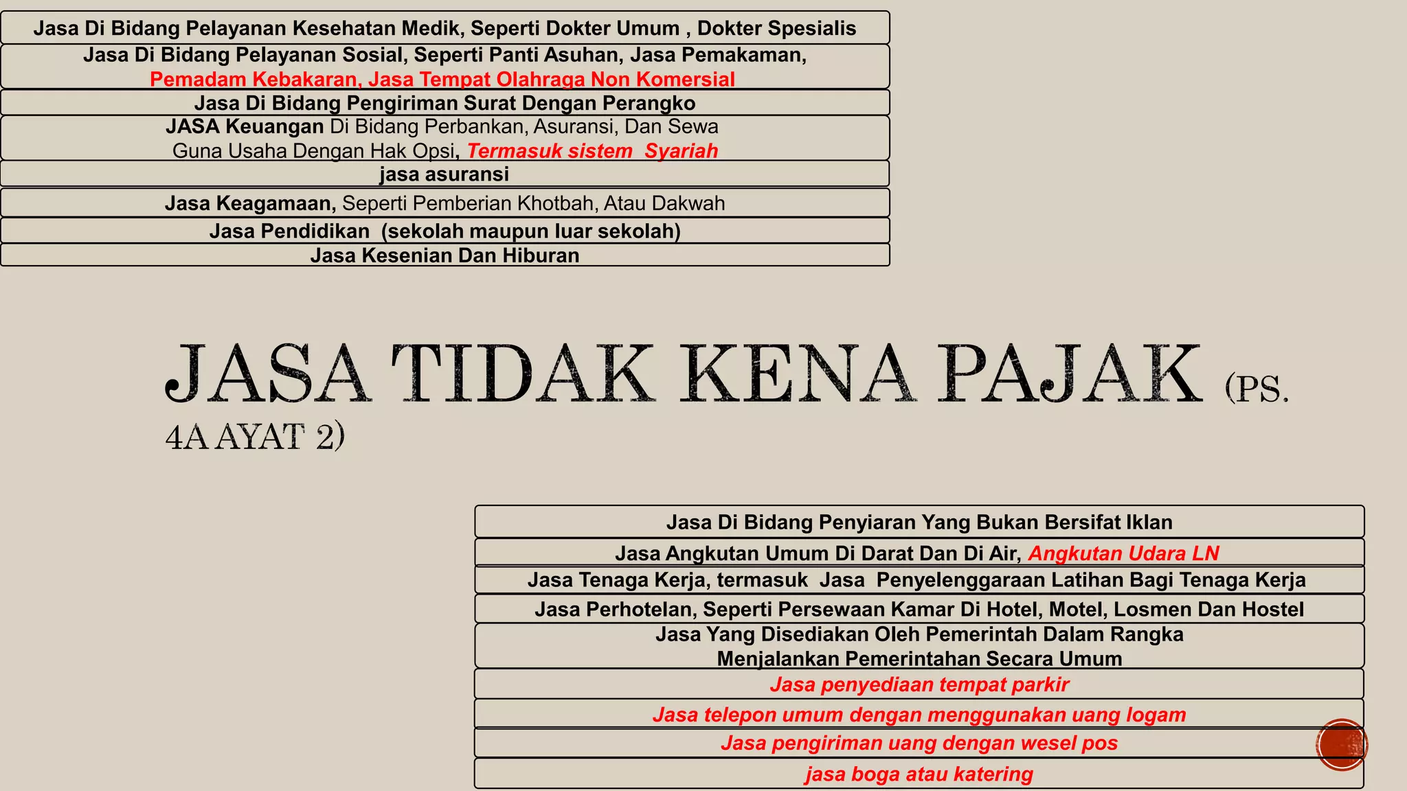 PPN, KARAKTERISTIK PPN, OBJEK PPN, SUBJEK PPN, BARANG KENA PAJAK, JASA ...