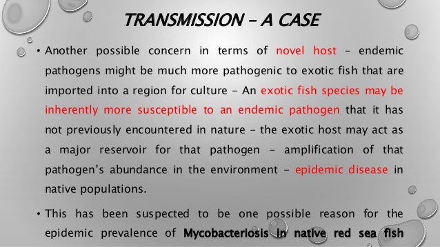 Mycobacteriosis or fish tuberculosis