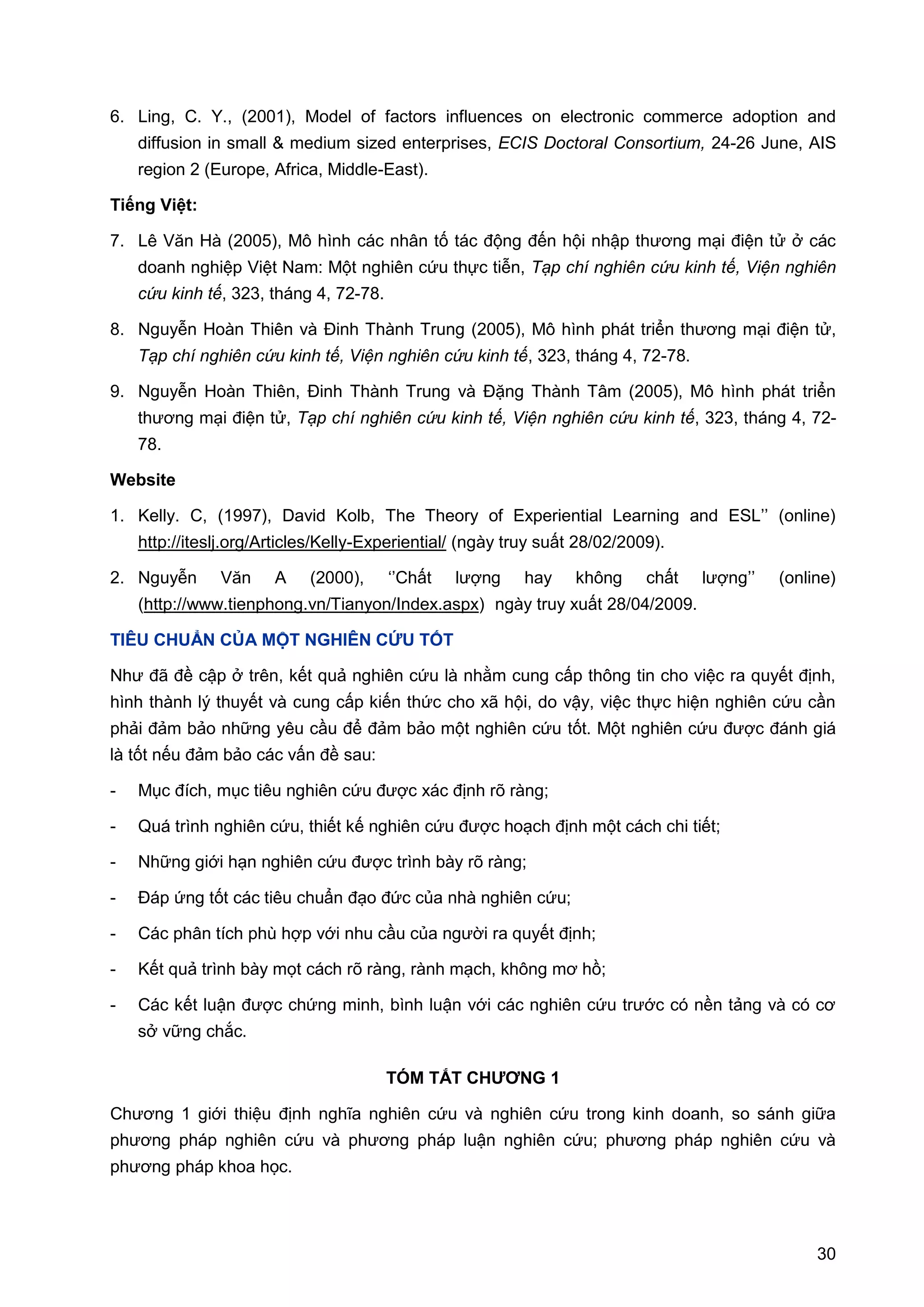 Phương pháp nghiên cứu khoa học - Business Research Methods - Lê Văn Huy - Le Van Huy (Đại học ...