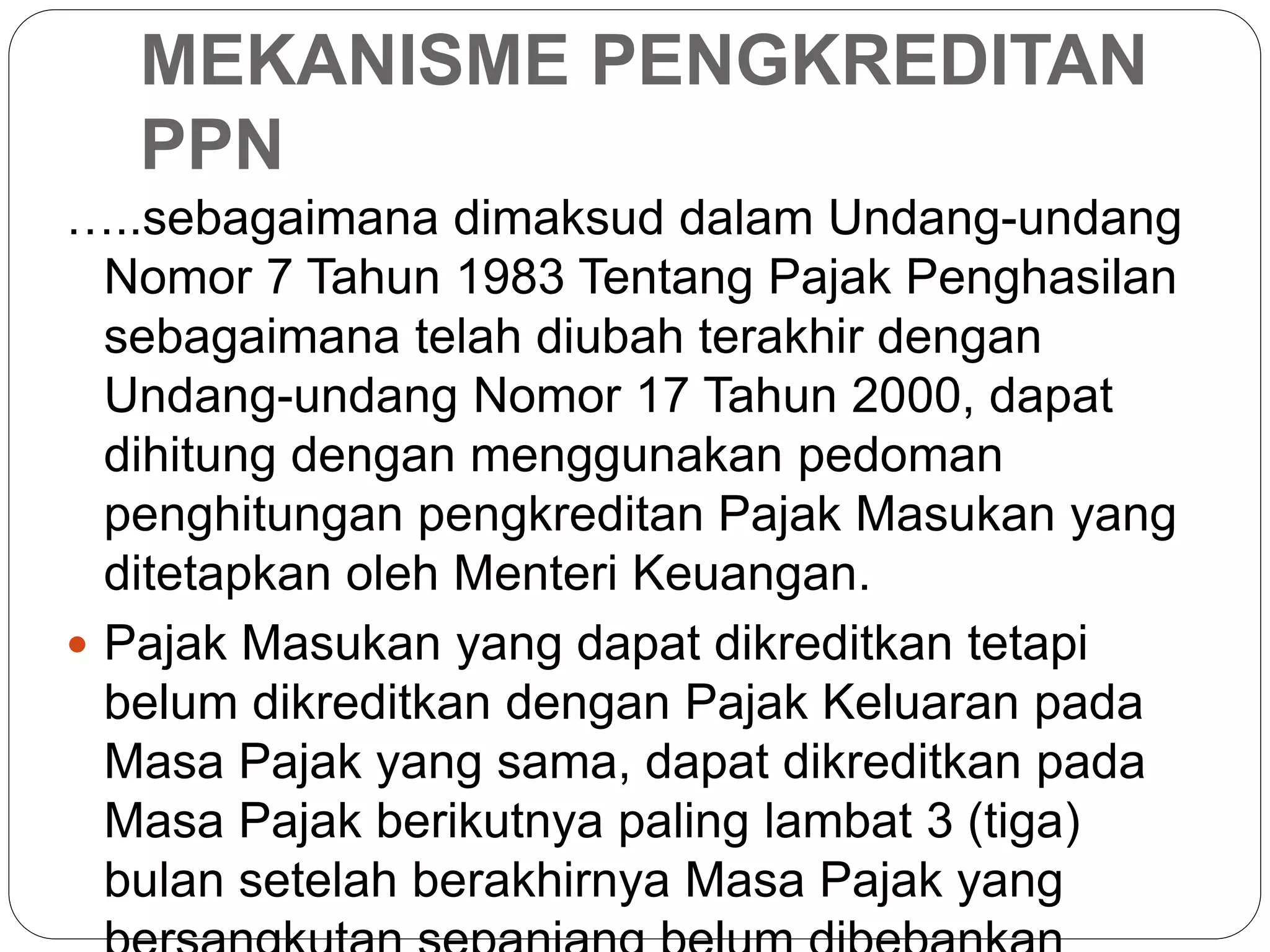 Presentasi PPN dan PPnBM | PPTX