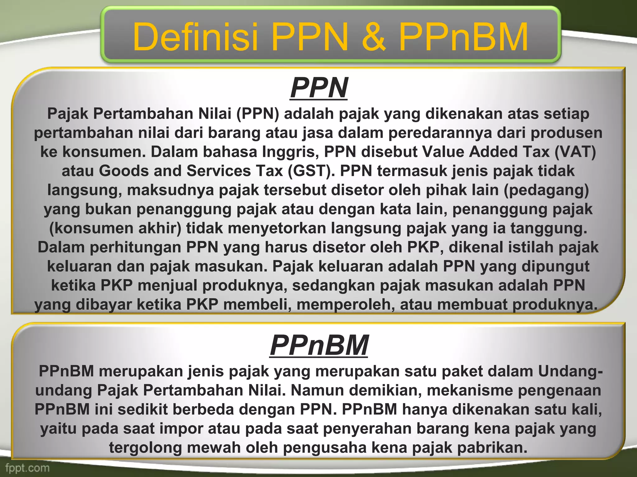 Ppn dan ppnbm | PPT