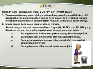 Ppn dan ppnbm