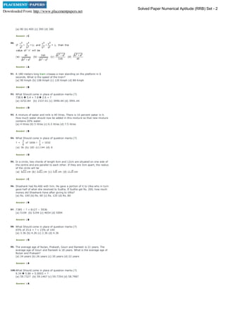 Ppnet Numerical Aptitude Rrb Ii | PDF | Physics | Science