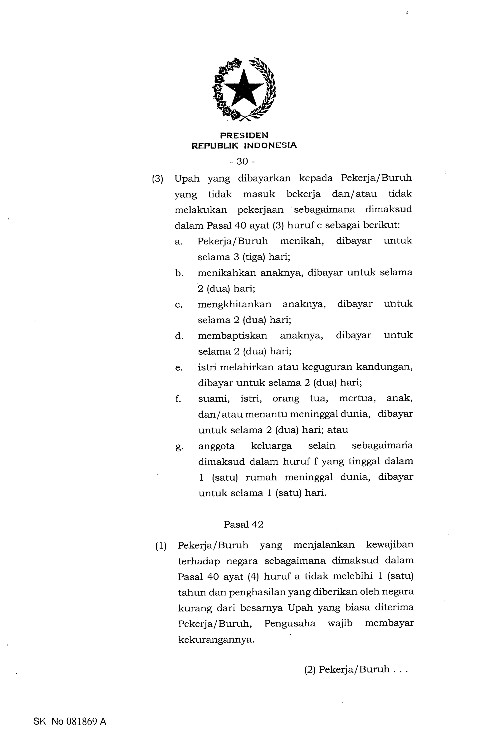 PP No. 36 Tahun 2021 Tentang Pengupahan | PDF